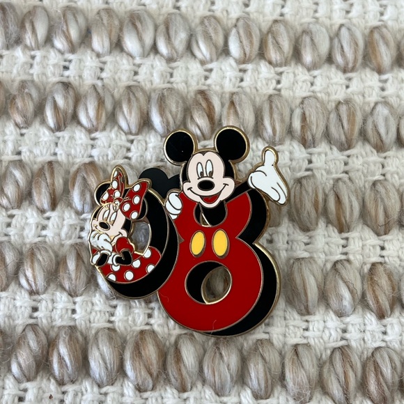 Disney | Accessories | Disney Mickey And Minnie Red And Black Pin ...